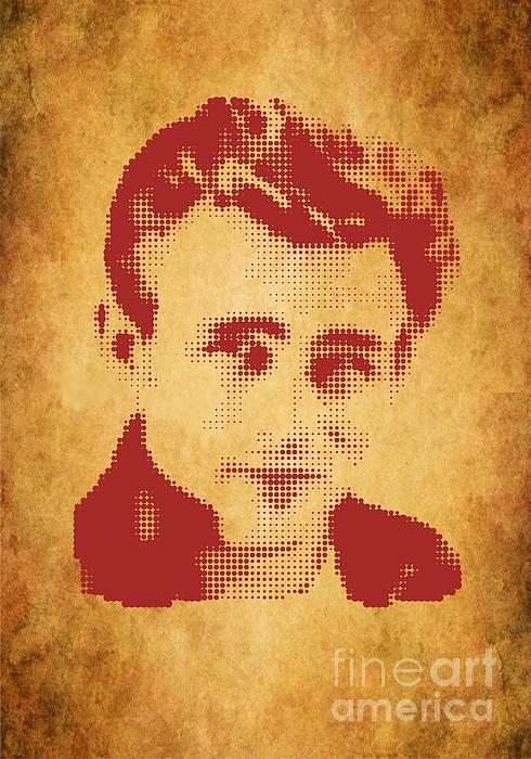 James Dean On Papyrus Greeting Card by Rodolfo Vicente