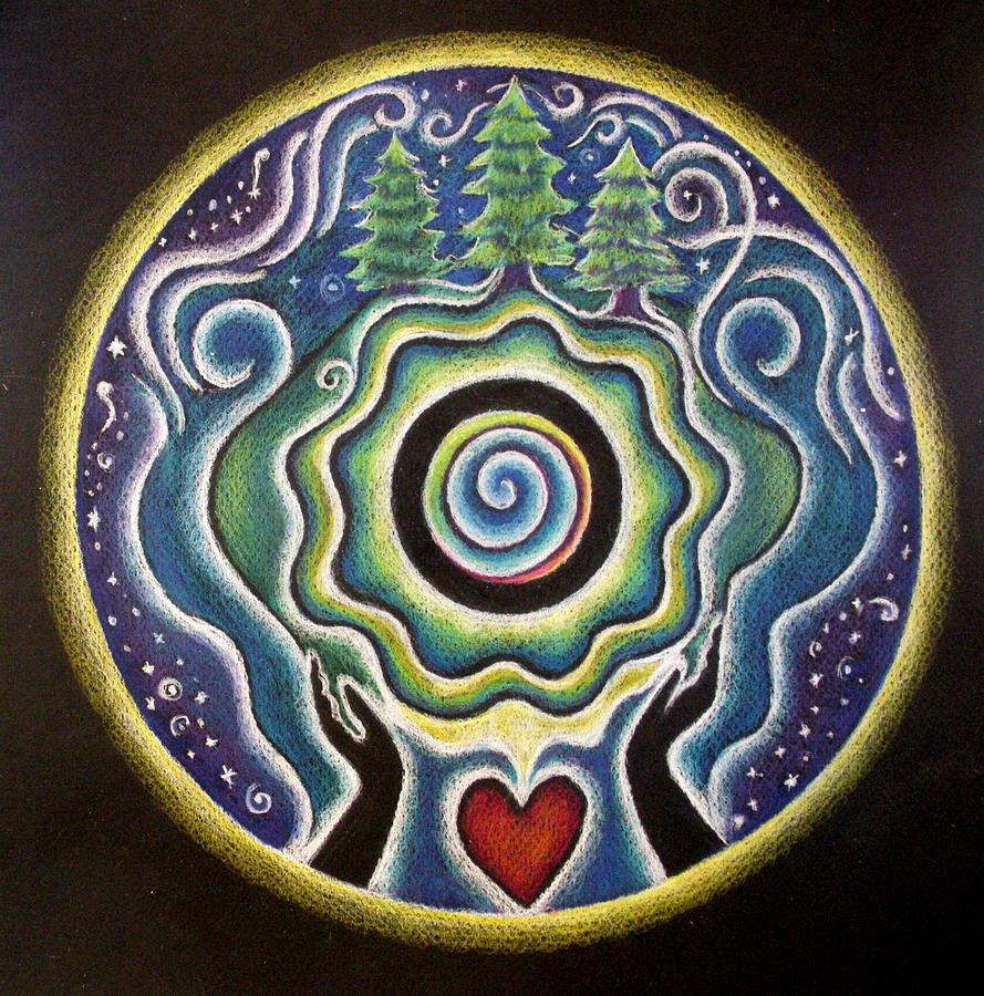 Earth Blessing Mandala Drawing by Caterina Martinico - Pixels