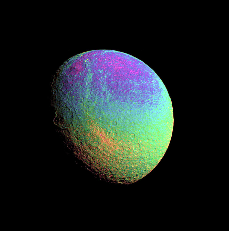 Rhea Photograph by Nasa / Jpl / Ssi / Science Photo Library - Pixels