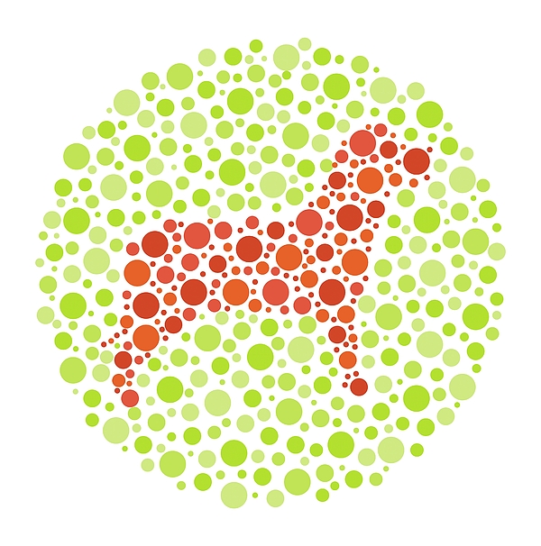 Colour Blindness Test Chart #102 Greeting Card by Chongqing Tumi ...