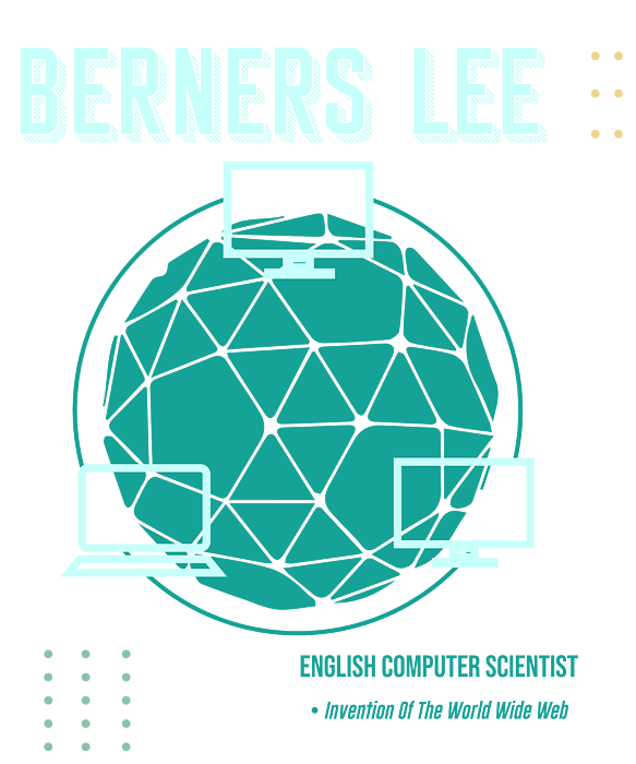Minimal Science Poster - Tim Berners Lee - Computer Scientist Greeting ...