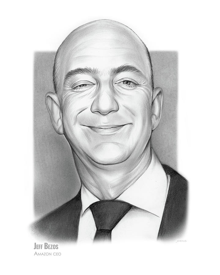 Jeff Bezos Drawing by Greg Joens - Pixels