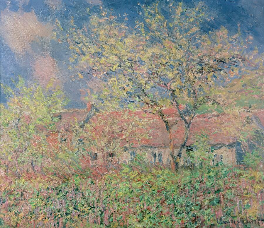 Springtime At Giverny Painting by Claude Monet - Pixels