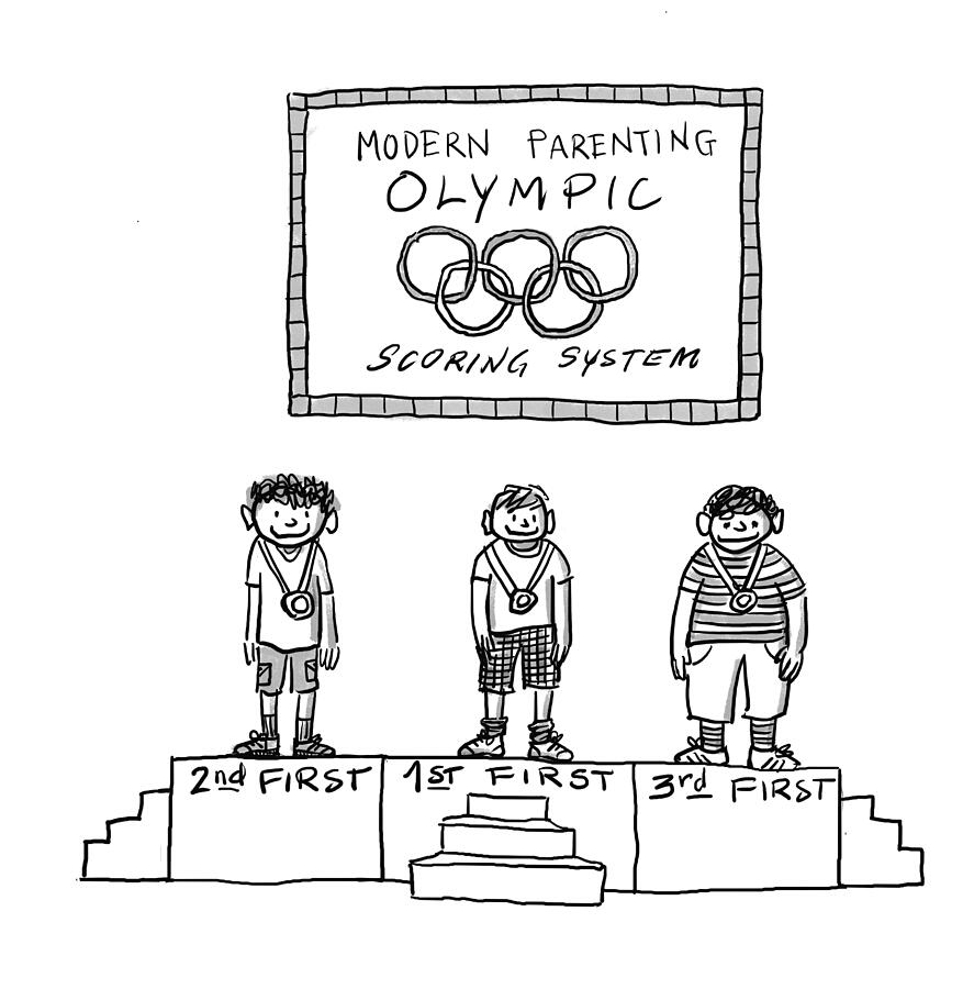 Modern Parenting Olympic Scoring System Drawing by Sarah Morrissette ...