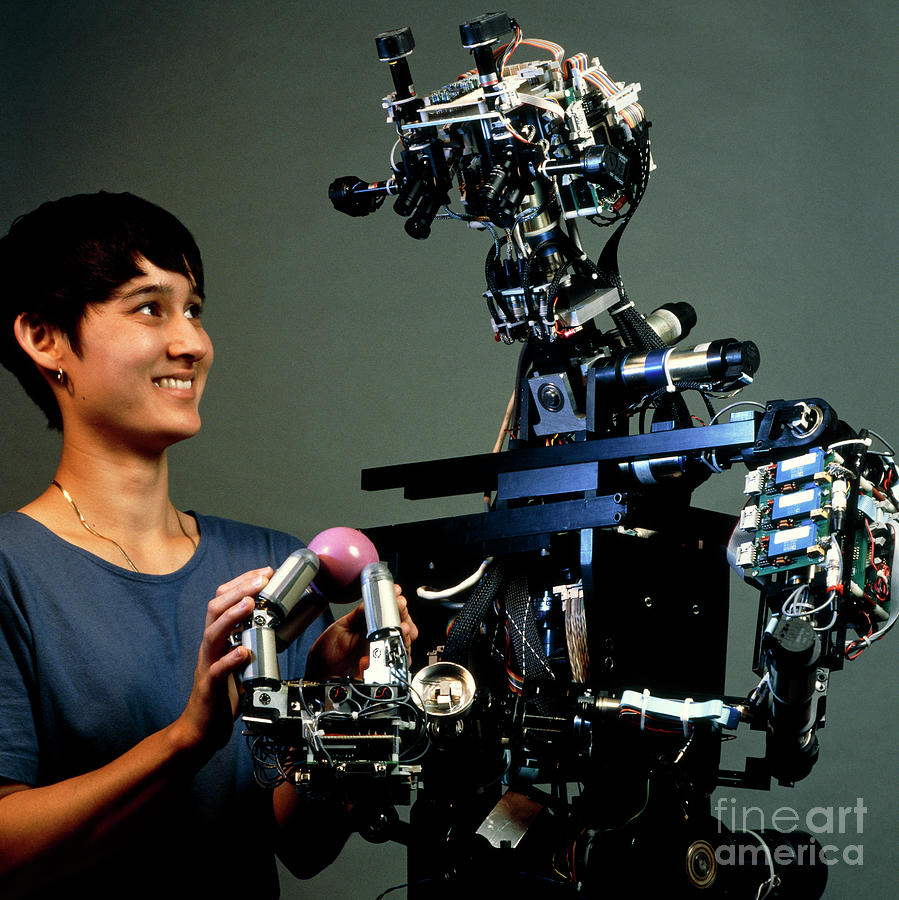 Technician With The Android Robot Cog Photograph by Sam Ogden / Science ...