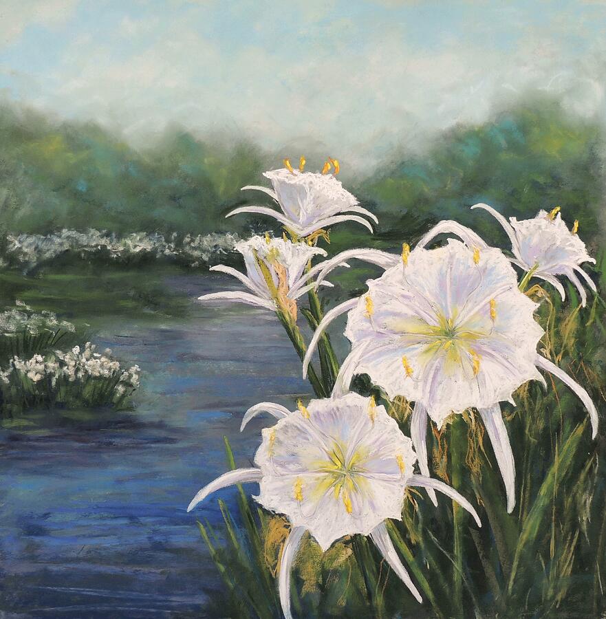 Cahaba Lilies on the River by Candy Mayer