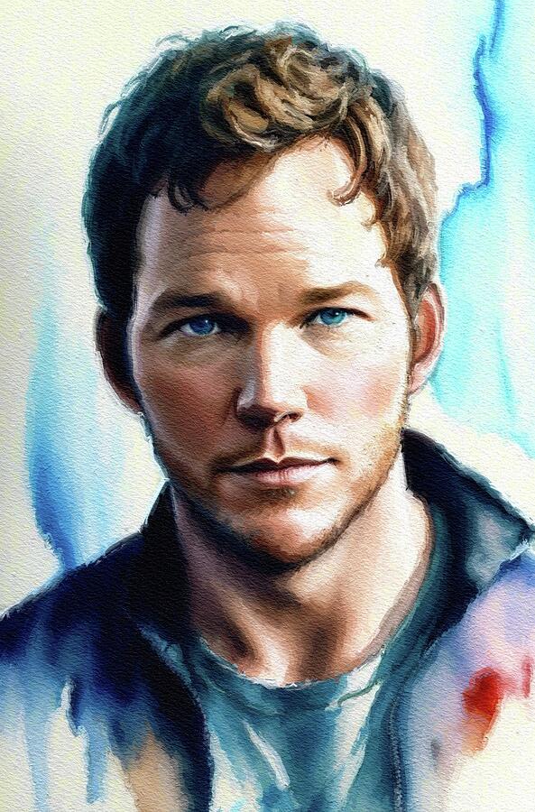 Chris Pratt, Actor Painting by John Springfield - Pixels