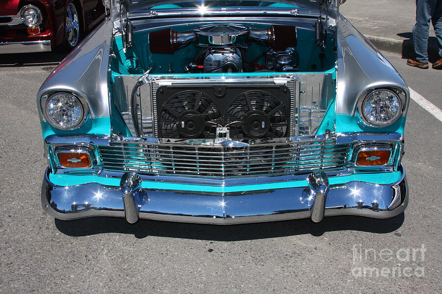 Classic Chrome Car Engine Display Photograph by Bruce Borthwick - Pixels