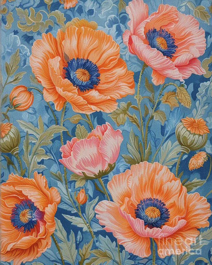 Floral Background 1002a by Sandra Young Servis