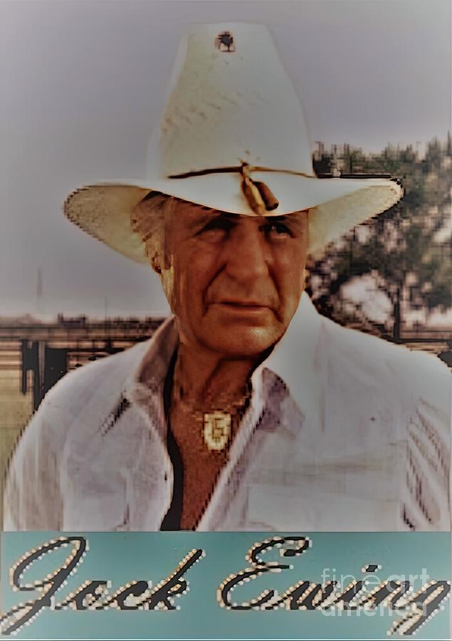 Jock Ewing Painting by Jake Danielle - Pixels