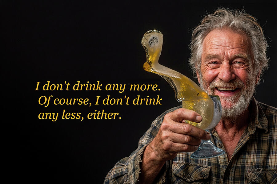 Laughing Man with Beer by Daniel Friend