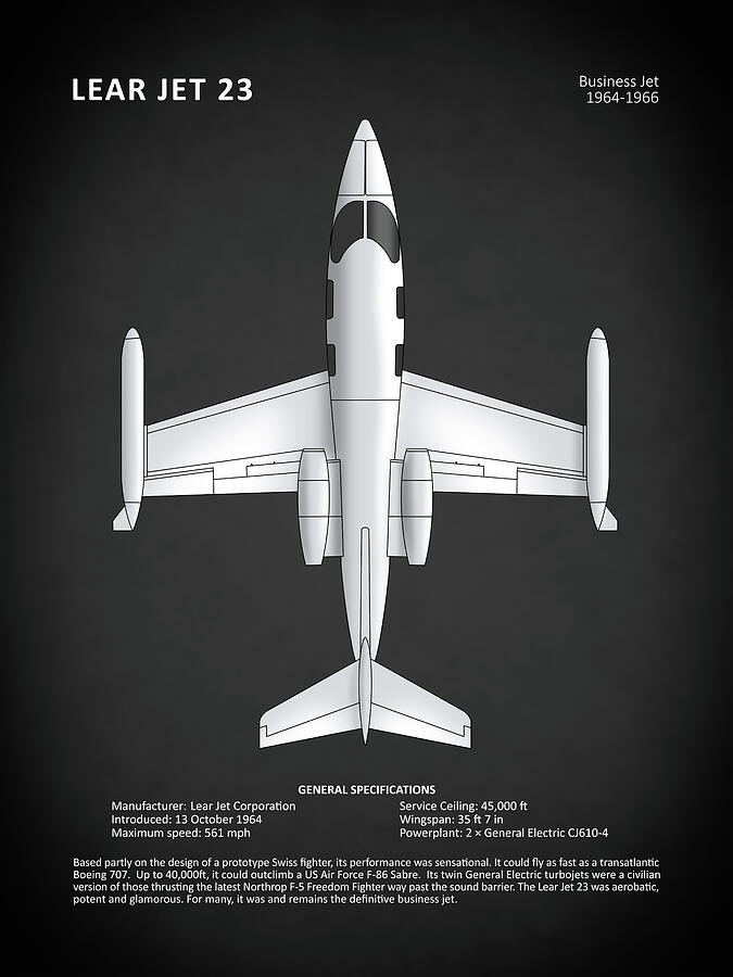 Lear Jet 23 by Mark Rogan