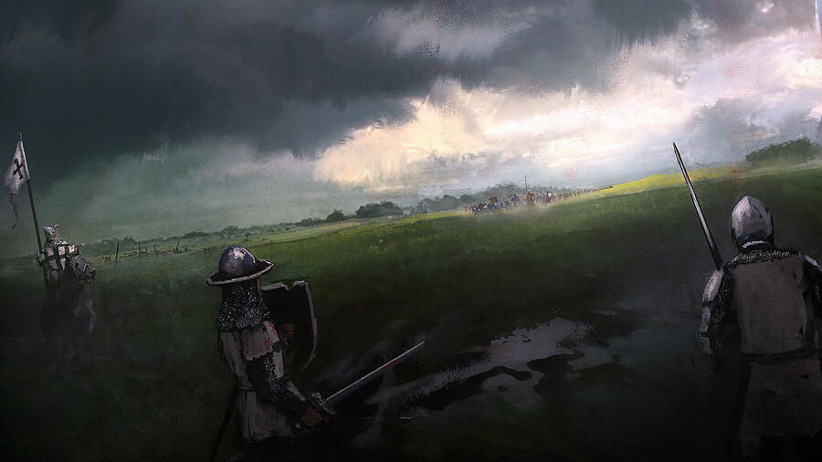 Lithuanian Cavalry Charge by Joseph Feely
