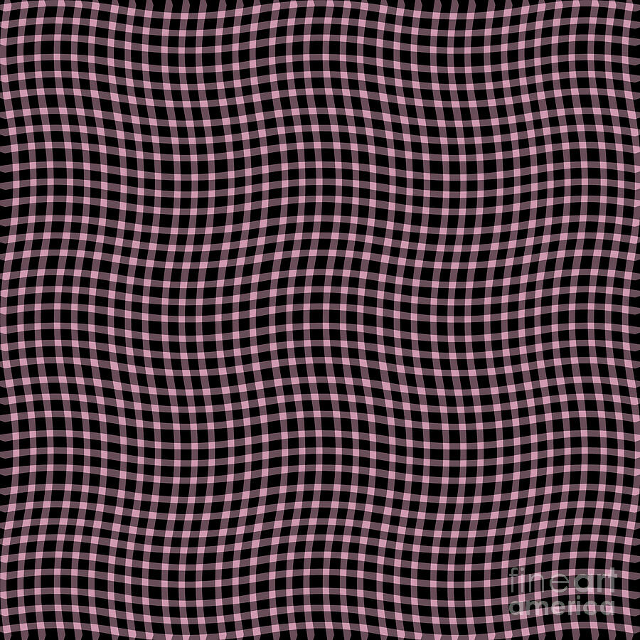 Pink and Black Checkered Pattern Digital Art by Deborah Carpenter - Pixels