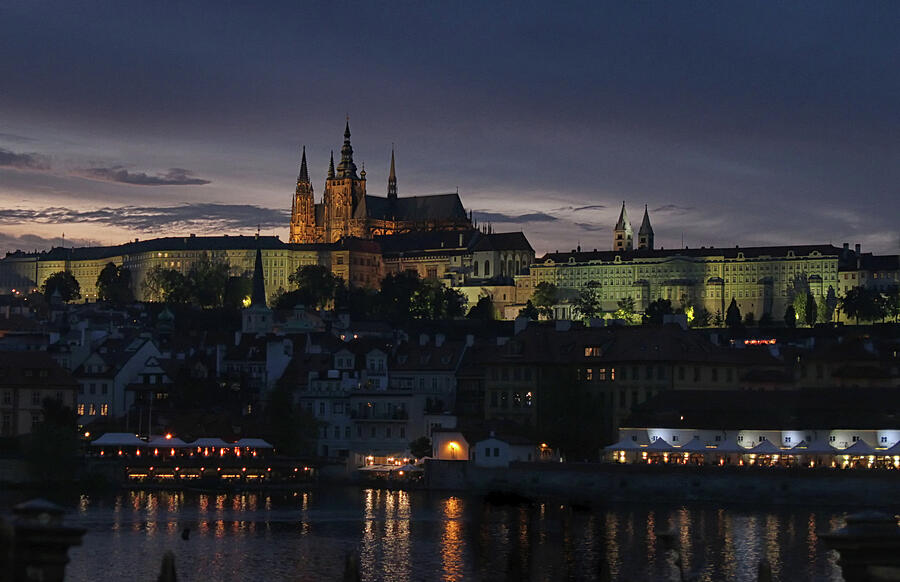Prague Castle at Dusk by Gordon Webb