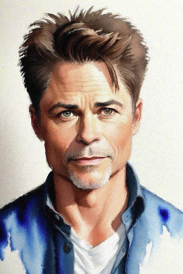 Rob Lowe, Actor Painting by John Springfield - Pixels