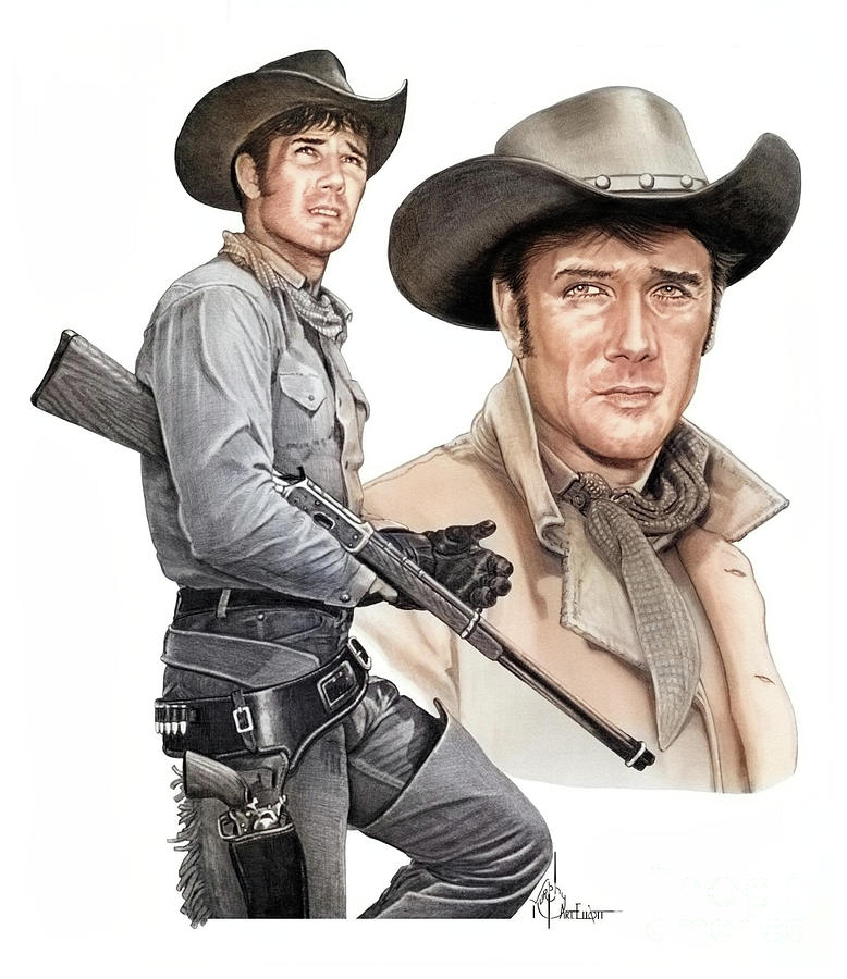 Robert Fuller drawing by Murphy Art Elliott