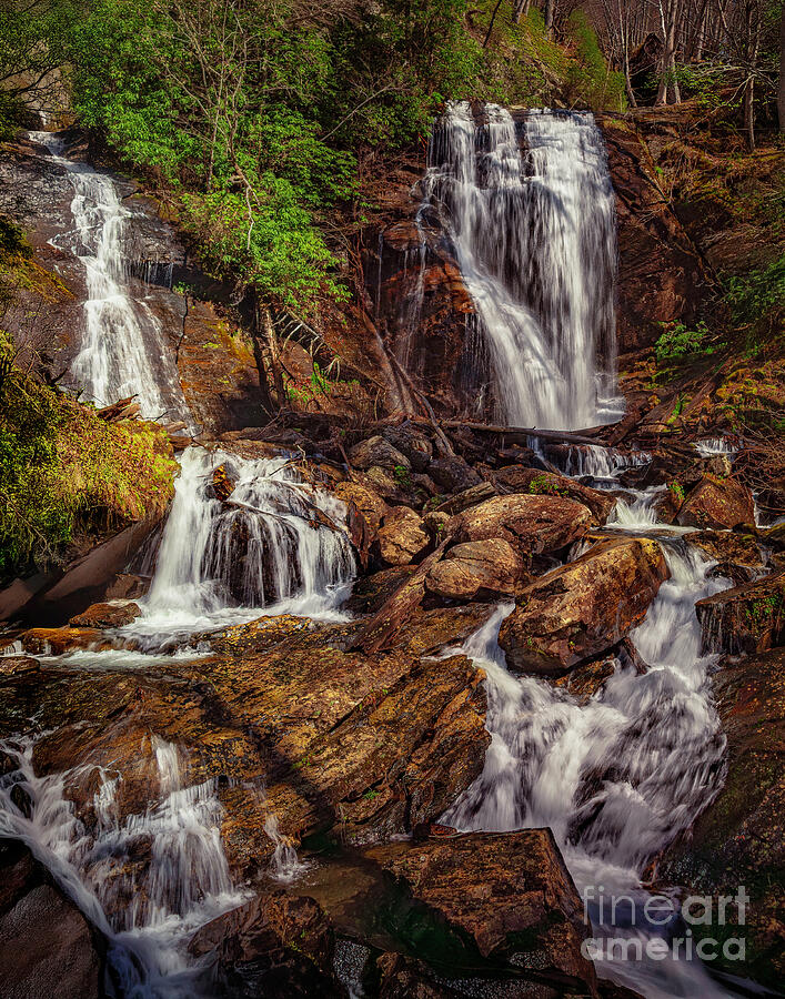 Serene Cascading Waterfalls by Nick Zelinsky Jr