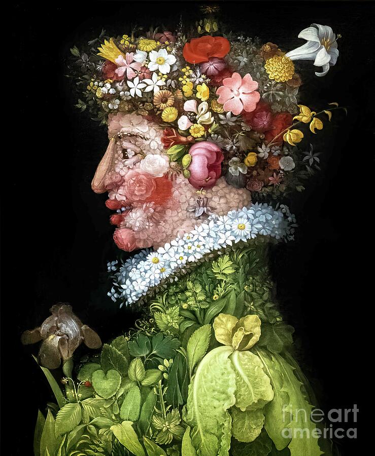 Spring by Giuseppe Arcimboldo 1573 by M G Whittingham