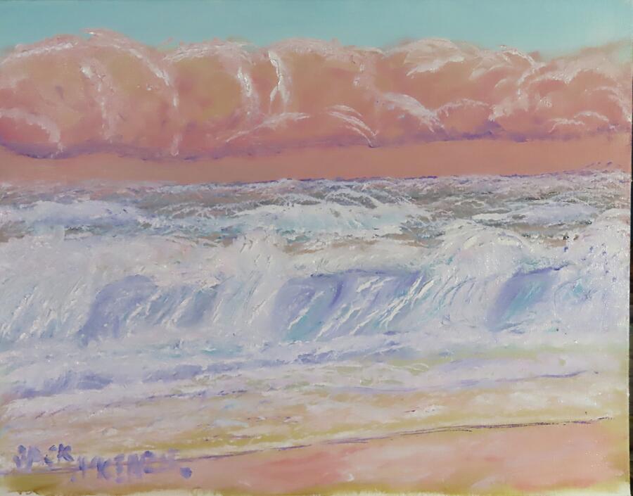 Stormy Ocean Painting by Jack McKenzie - Pixels