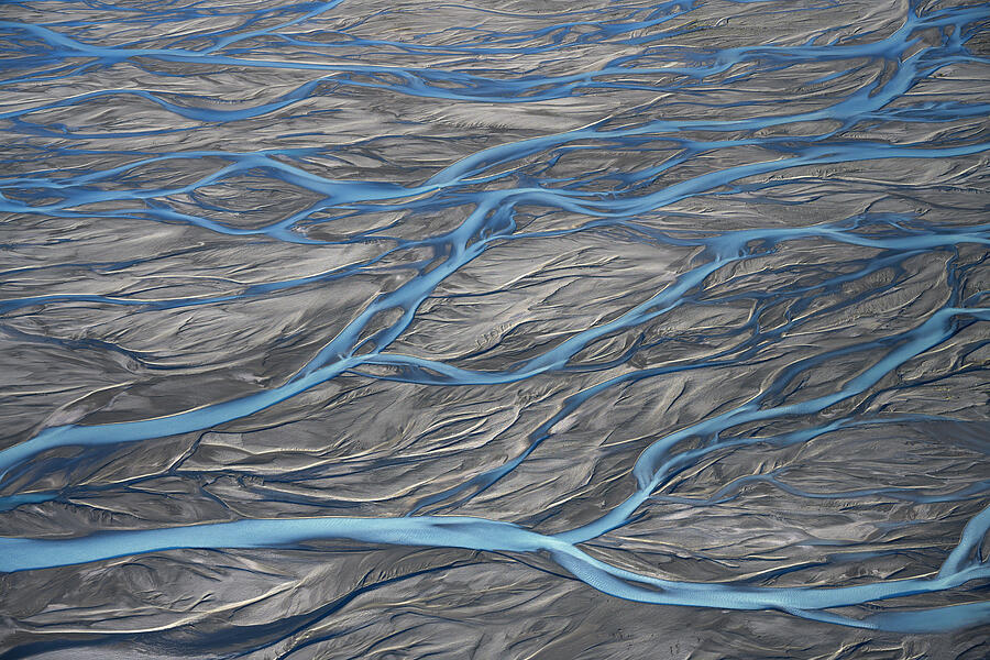 Tasman River Braids Photograph by Greg Vaughn - Pixels