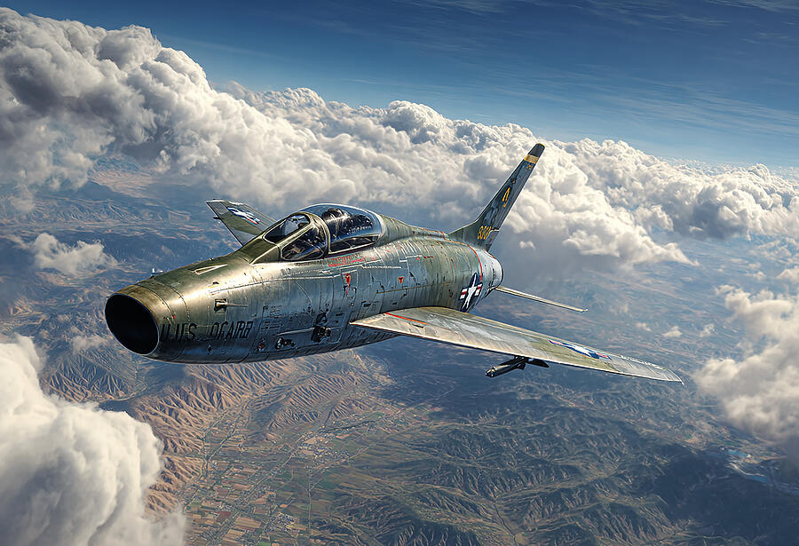 USAFs Cold War Jet Digital Art by Start Aviation - Pixels