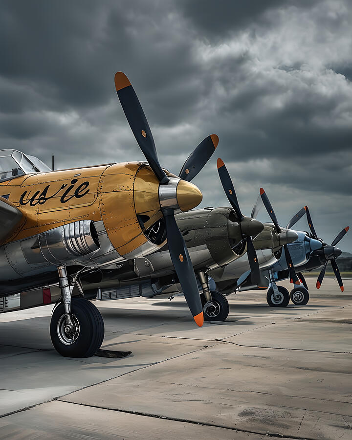 Vintage Warplanes Photograph by Martin Newman - Pixels